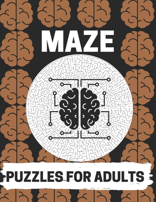 Maze Puzzles For Adults: Maze brain game, Maze puzzles with solutions ...