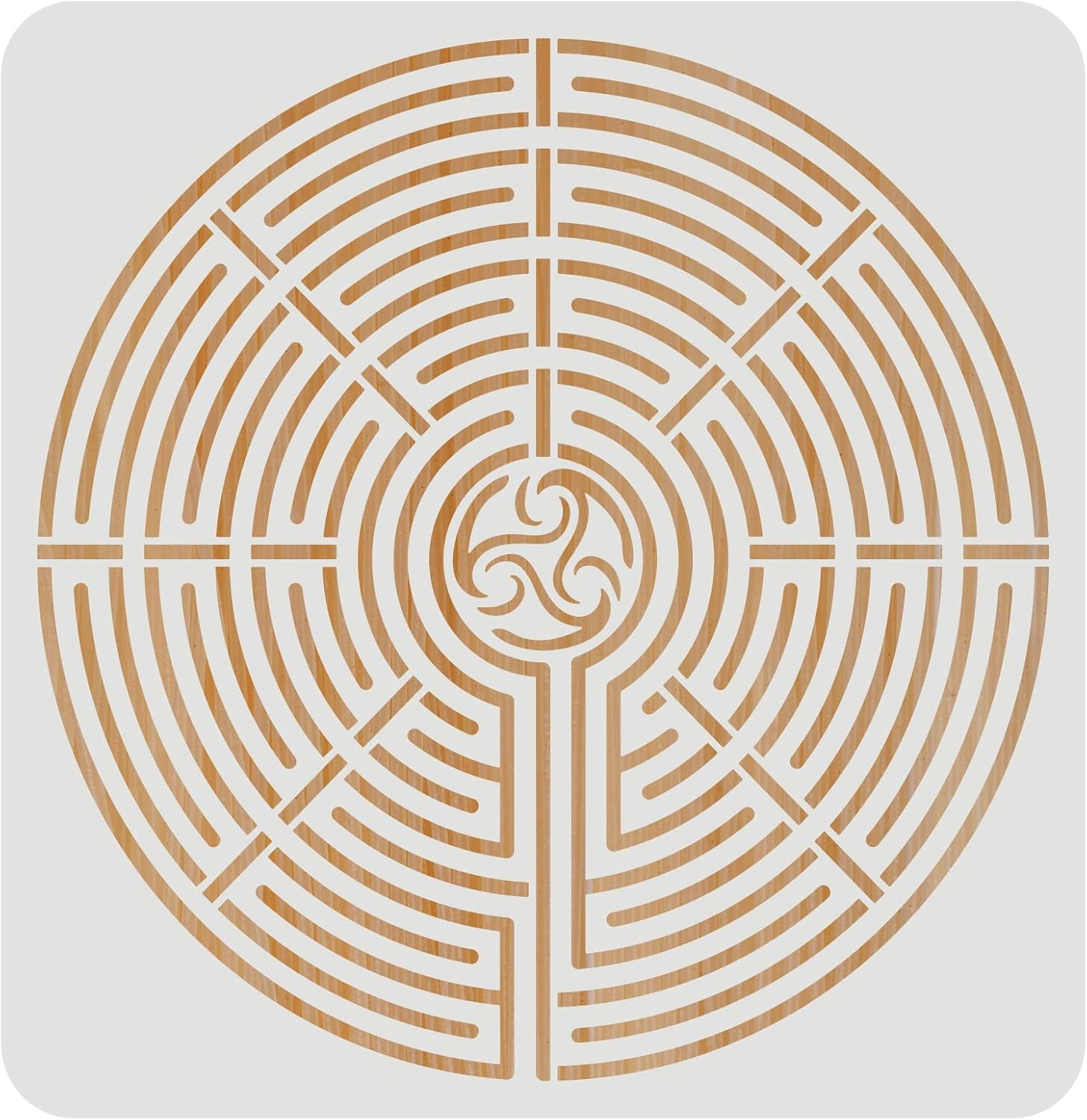 Maze Stencil 11.8x11.8inch Reusable Yoga Meditation Maze Drawing ...