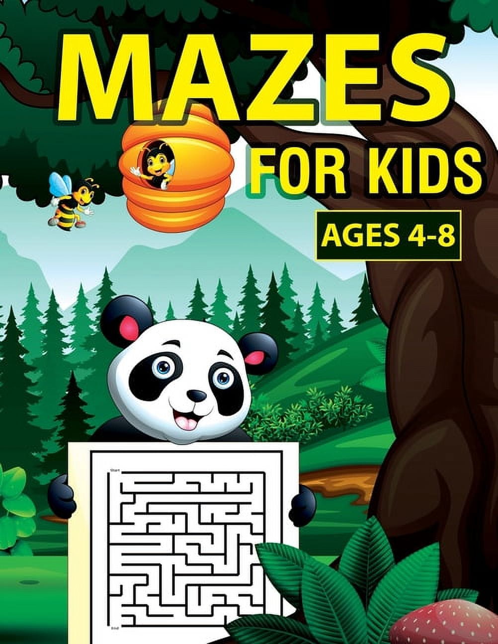 Mazes For Kids Ages 4-8: Awesome Fun Maze Activity Book With 50 Fun ...