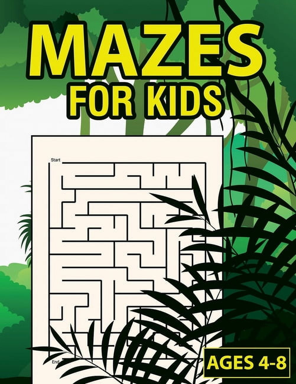 Mazes For Kids Ages 4-8: Maze Activity Book With 50 Fun & Educational ...