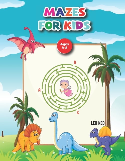 Mazes For Kids Ages 4-8: Mazes Activity Workbook with Solution Best ...