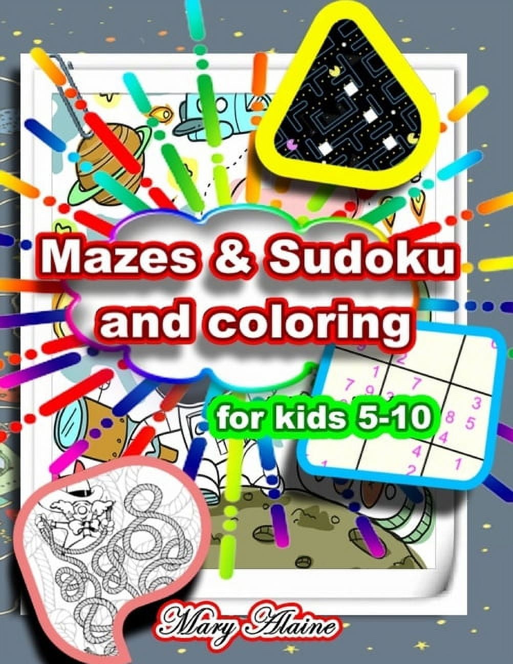 Mazes & Sudoku and coloring: for kids 5-10 (Paperback) - Walmart.com