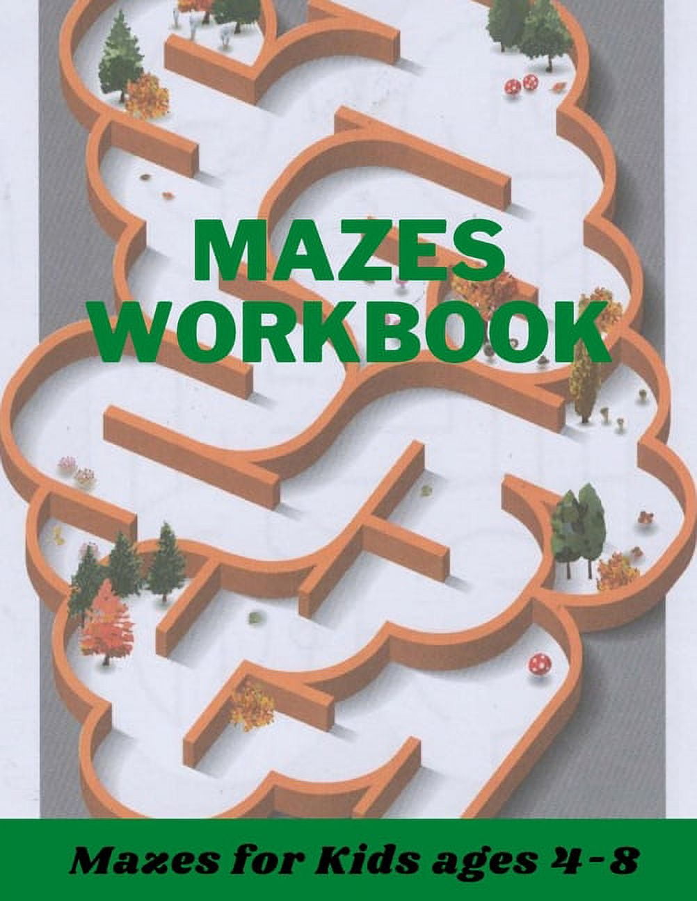 Mazes Workbook Mazes for Kids ages 4-8: Jumbo Maze Activity Book with ...