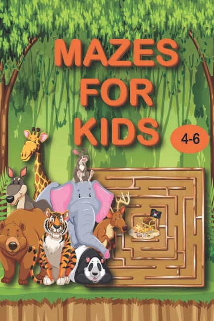 Mazes for Kids 4-6: My Book of Easy Mazes /Practice For Kids With Pen ...
