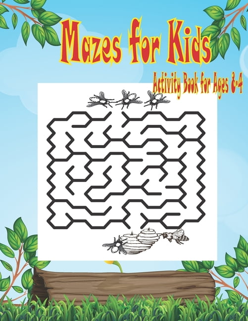 Mazes for Kids Activity Book for Ages 4-8: Easy Beautiful Funny Maze ...