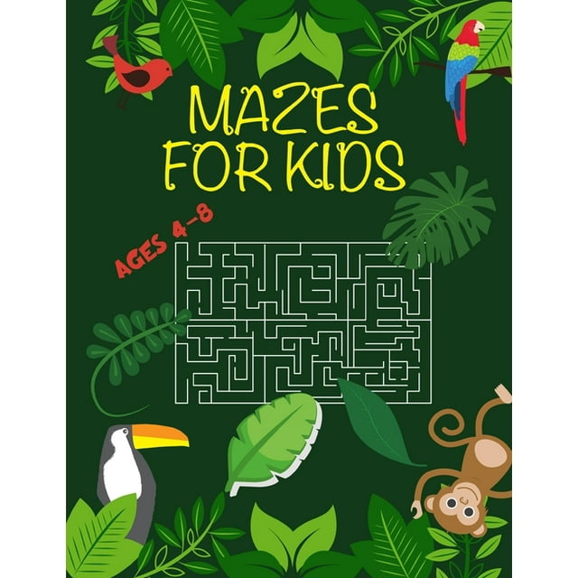 Mazes for Kids: Activity book for Puzzles, and Problem-Solving, Ages 4 ...