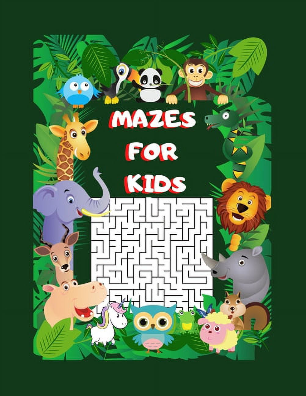 Mazes for Kids : Fun and Challenging Mazes for Kids - Amazing Animals ...