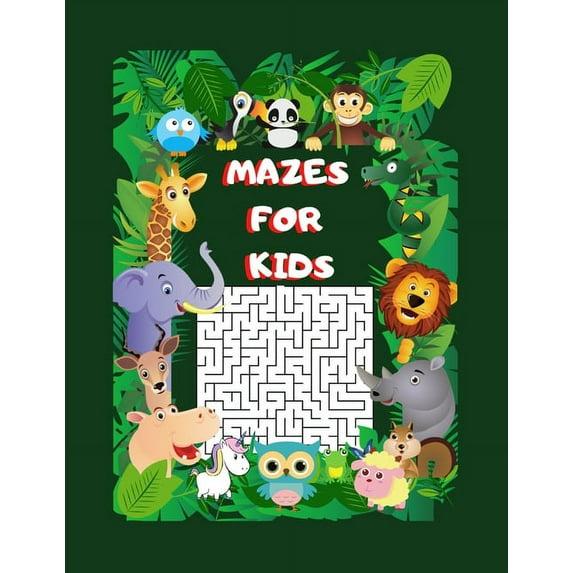 Mazes for Kids : Fun and Challenging Mazes for Kids - Amazing Animals ...