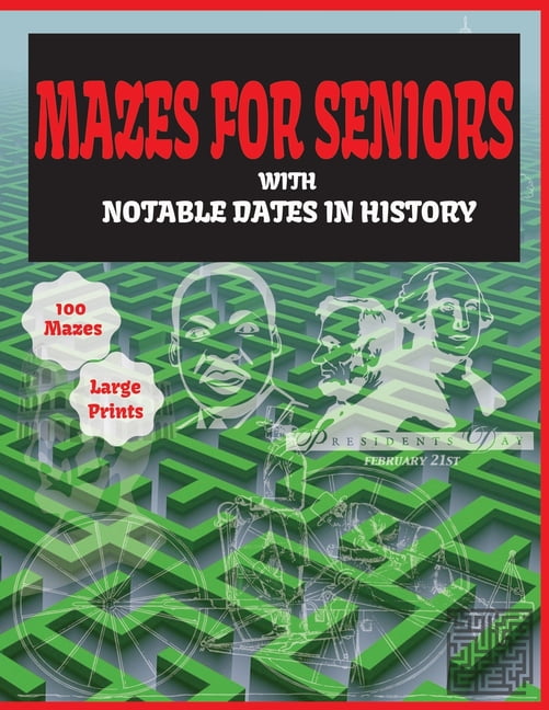 Mazes for Seniors with notable dates in history - Walmart.com