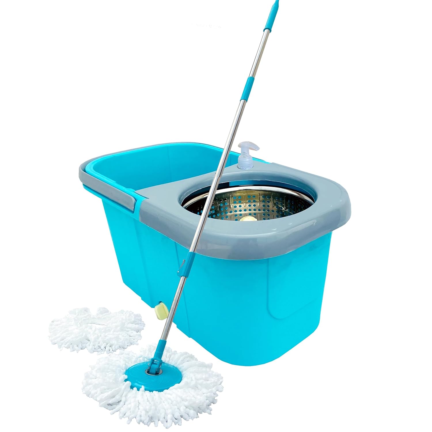 Mazic Prime Spin Mop with Additional Refill Mop Set Blue - Walmart.com