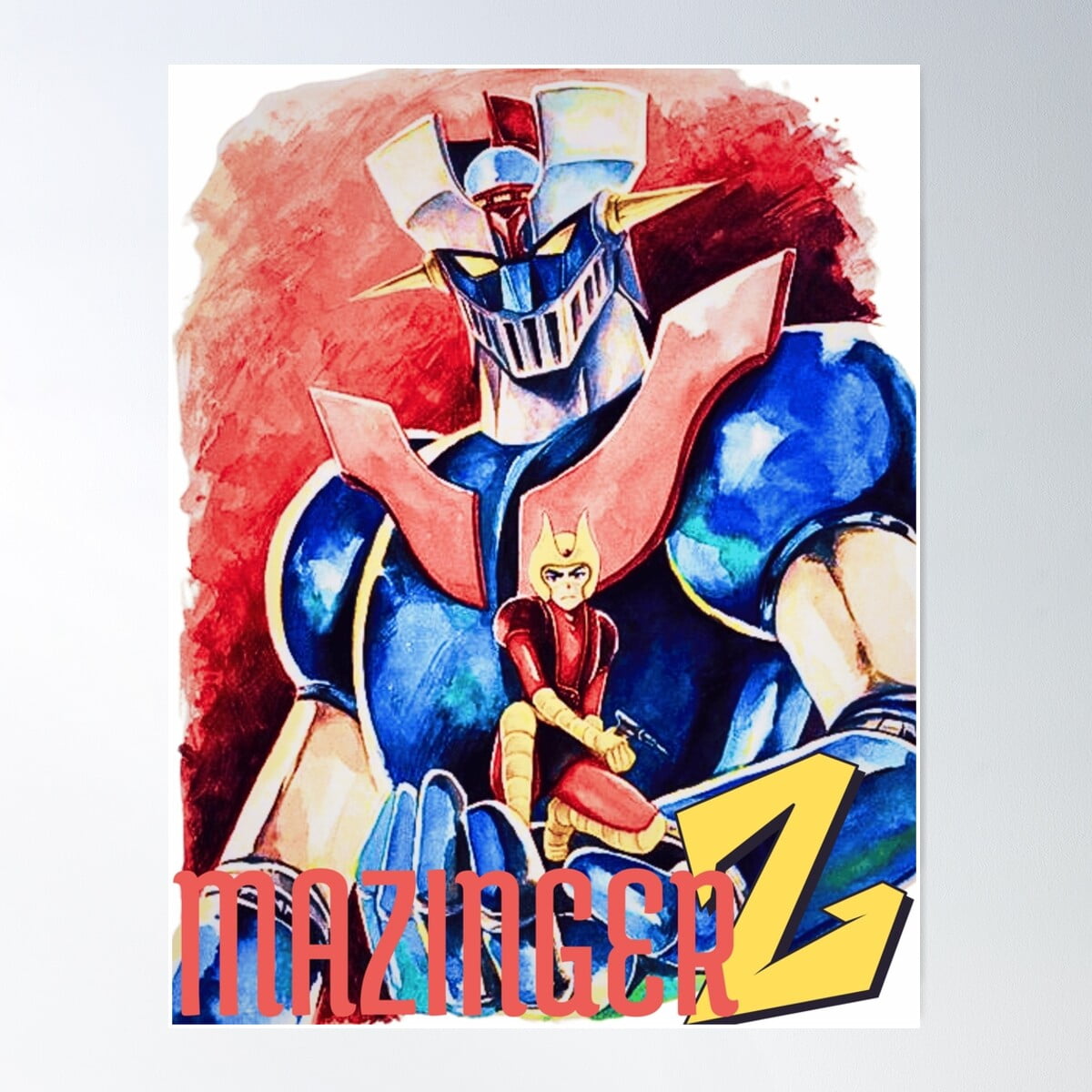 Mazinger Z Mighty Warrior Machine Poster Wall Art, Modern Wall Decor ...