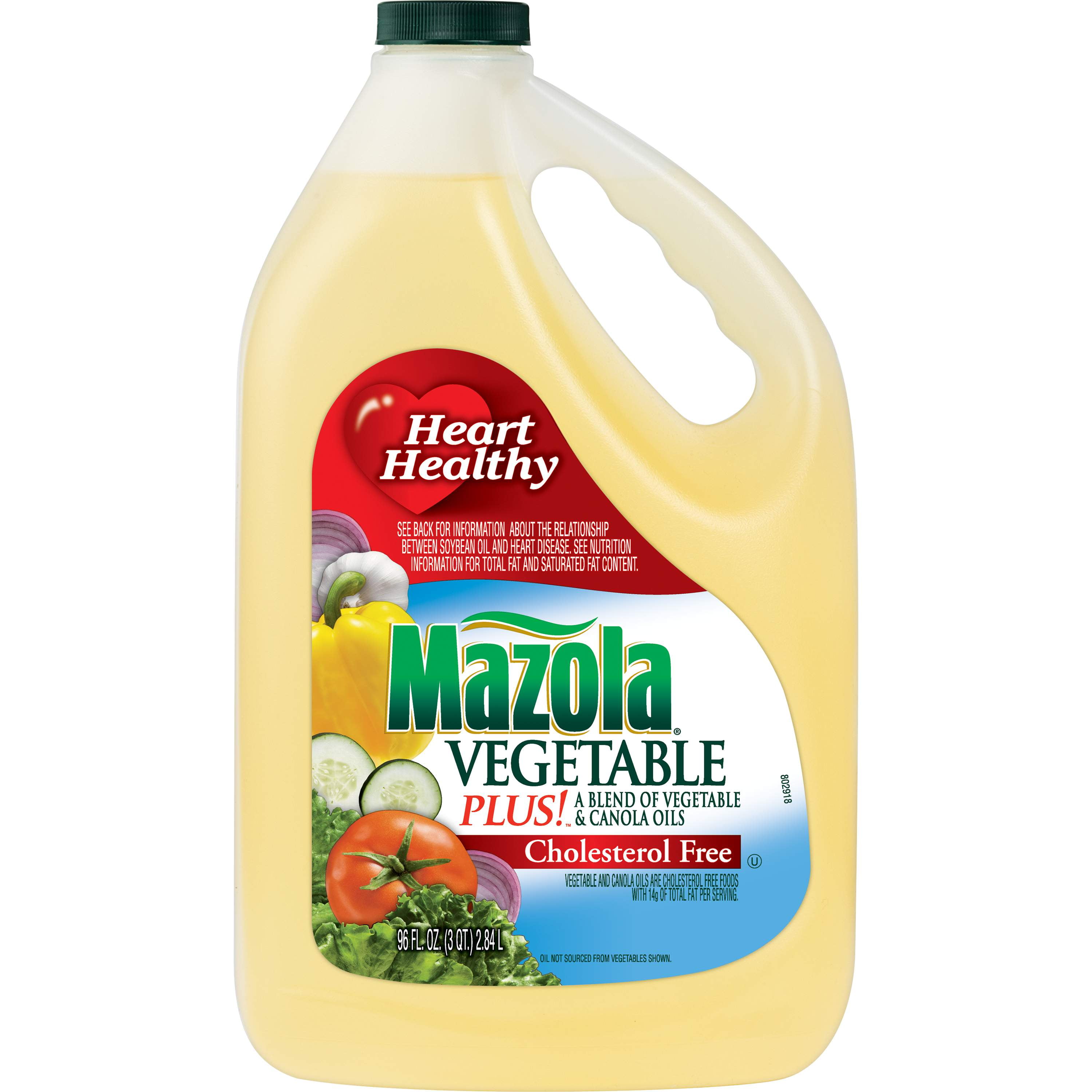 Mazola Vegetable Plus, a Blend of Vegetable & Canola Oils, Refined, 96 ...