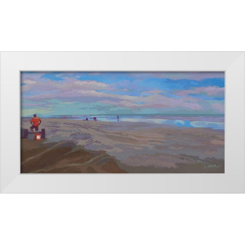 Mazur-Devaux, Ewa 18x11 White Modern Wood Framed Museum Art Print Titled - Plage de Tatajuba ...