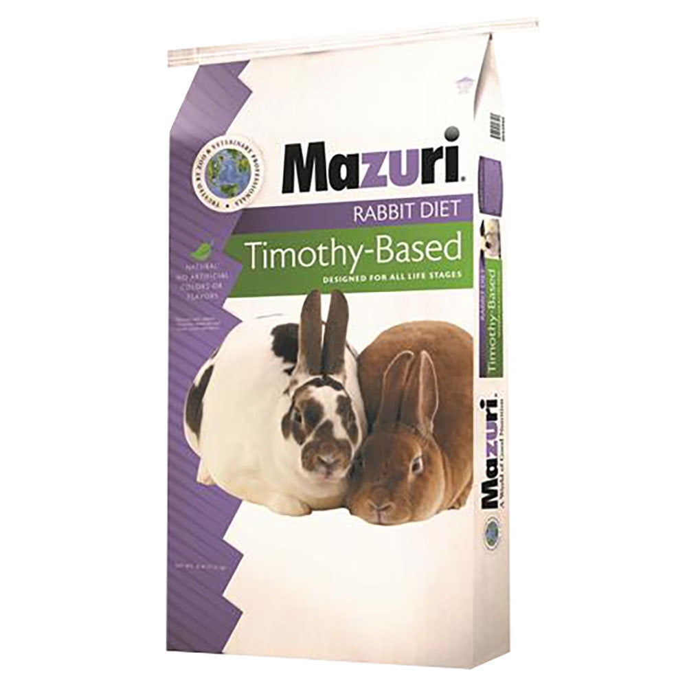 Mazuri Rabbit Diet, Nutritionally Complete Timothy Hay-Based Rabbit ...