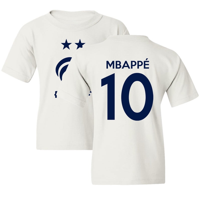 Mbappe 10 Jersey Style - France Soccer Cup Fan Youth Unisex T-shirt ...