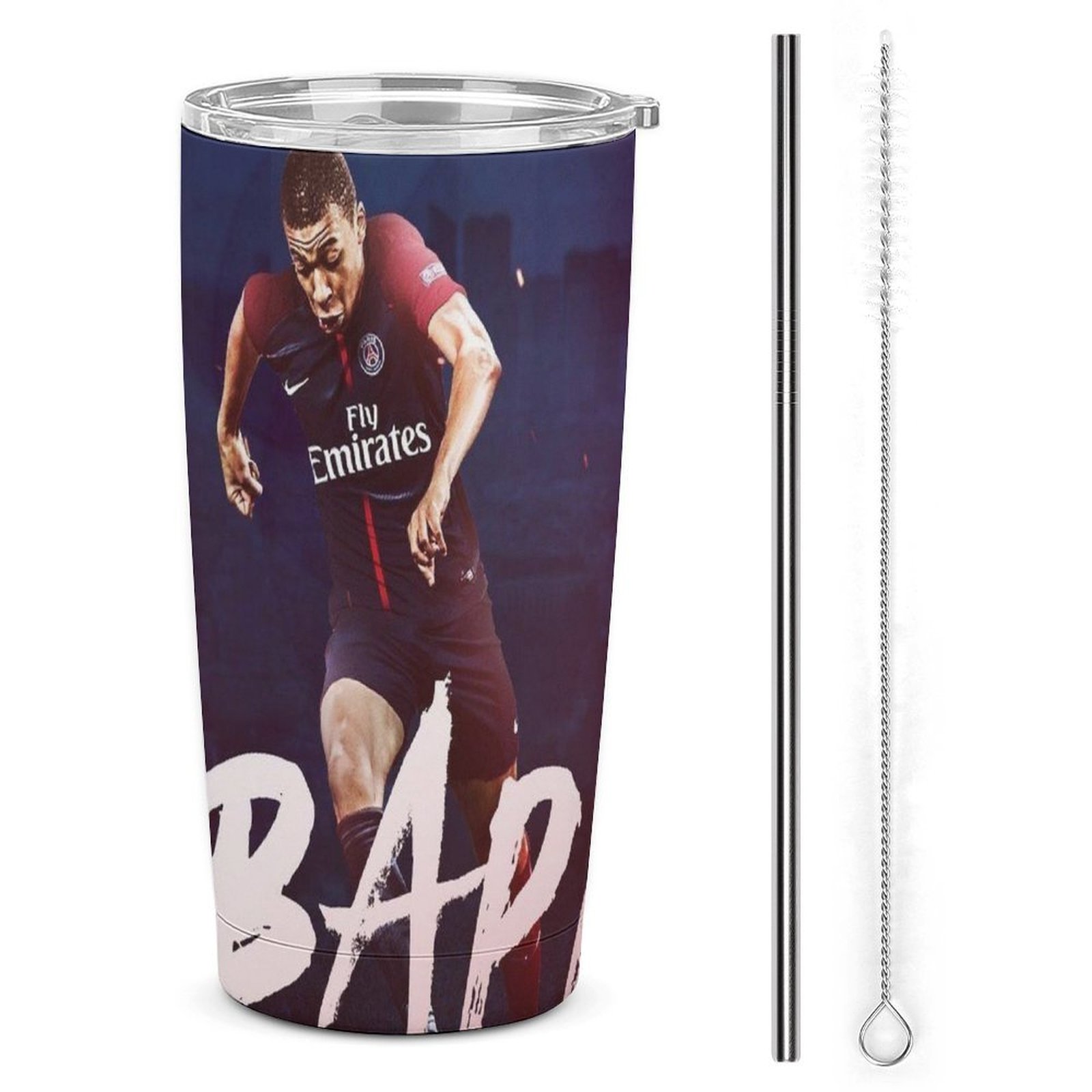 Mbappe_#7 20 Oz Stainless Steel Tumblers Vacuum Insulated Travel Mug ...
