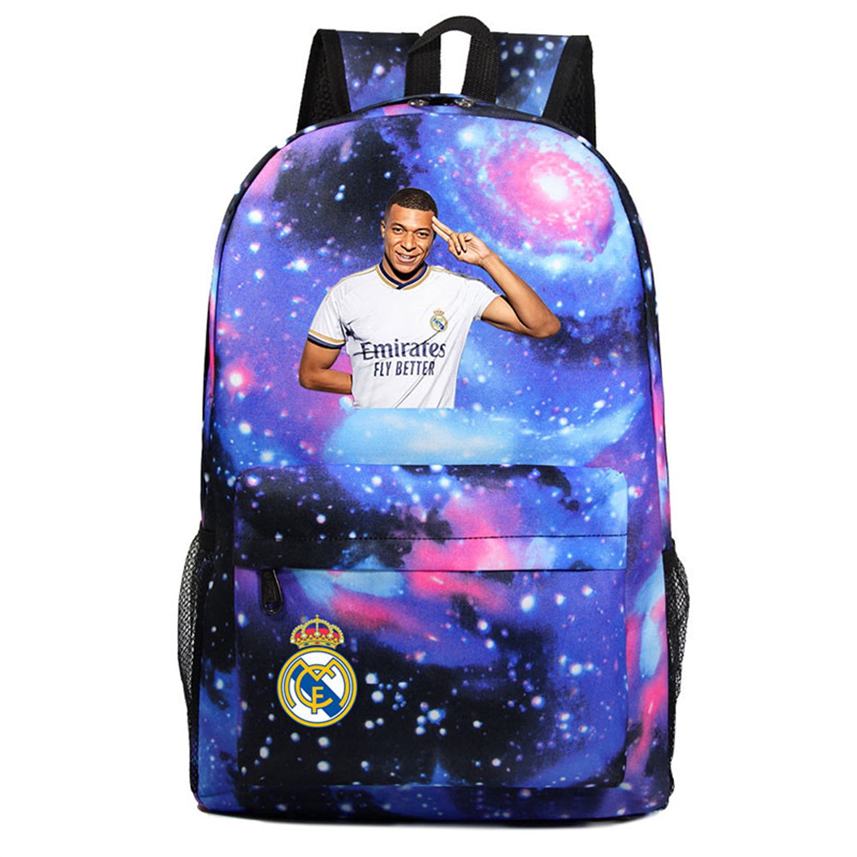Mbappe Football Star Backpack Casual Daily Book Bag Teens Sturdy Laptop ...