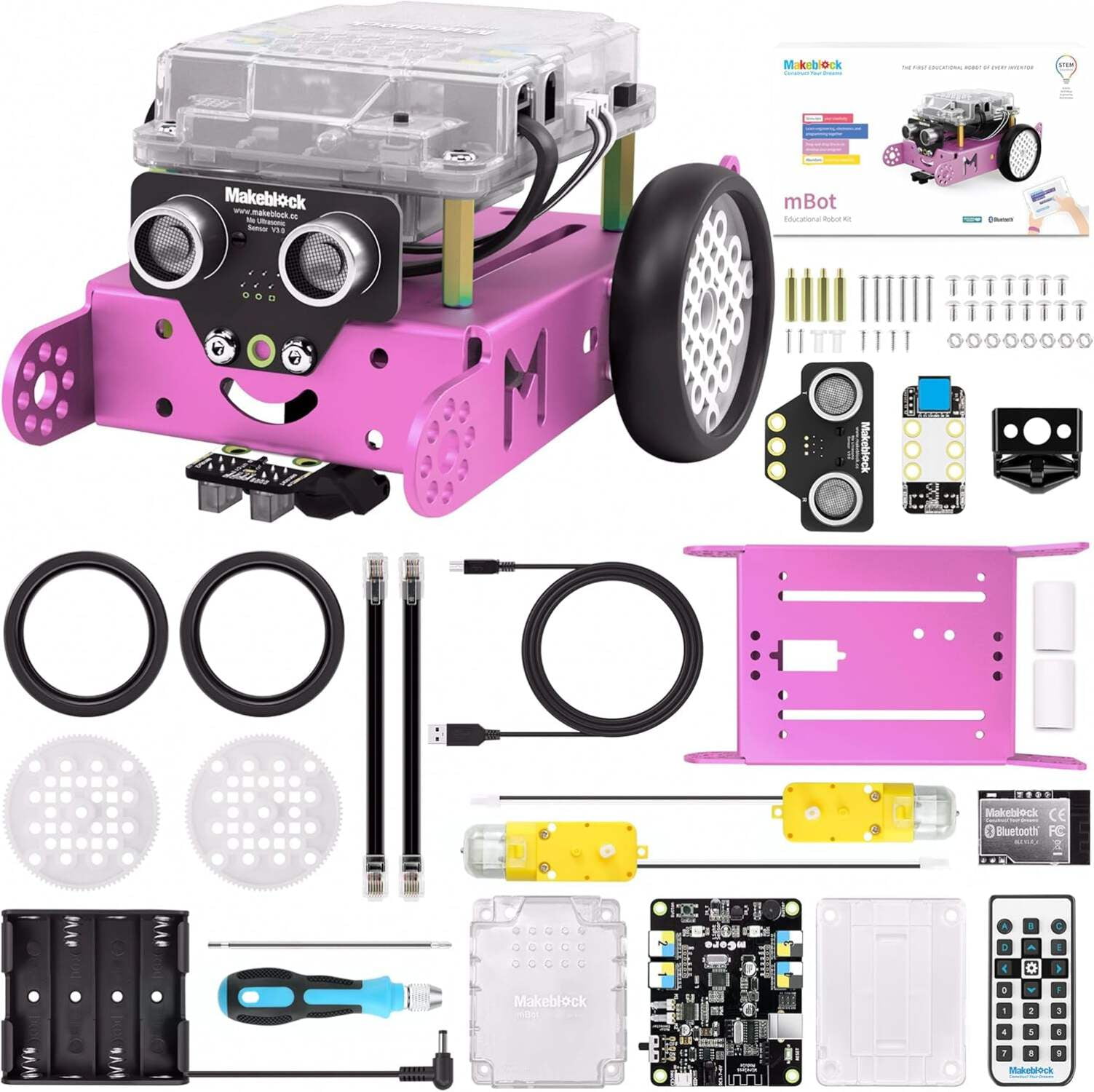 Mbot Robot Kit, STEM Projects for Kids Ages 8-12 Learn to Code with Scratch Arduino, Robot Kit ...