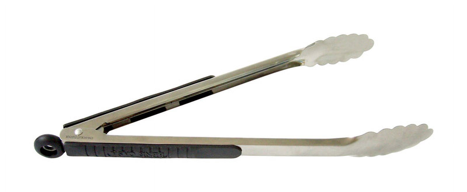 Bene Casa 12-inch stainless-steel locking tongs, comfort grip tongs ...