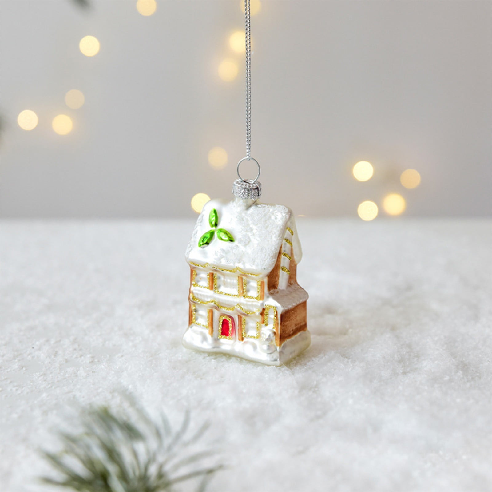 Mbvtdt Christmas Tabletop Decorations,Handcrafted Glass Snowman and ...