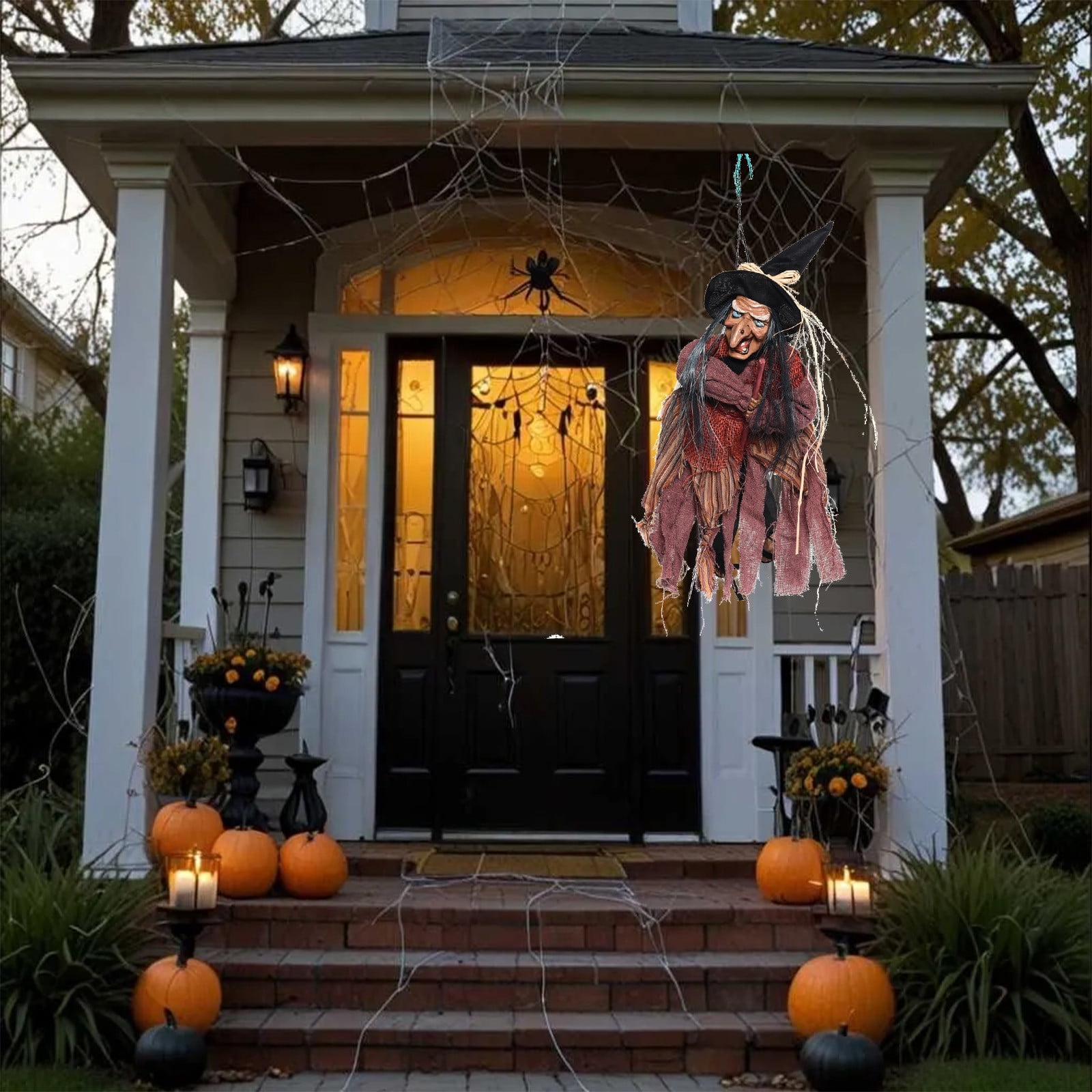 Mbvtdt Halloween Decorations Outdoor,Halloween Animatronics Witch Prop ...