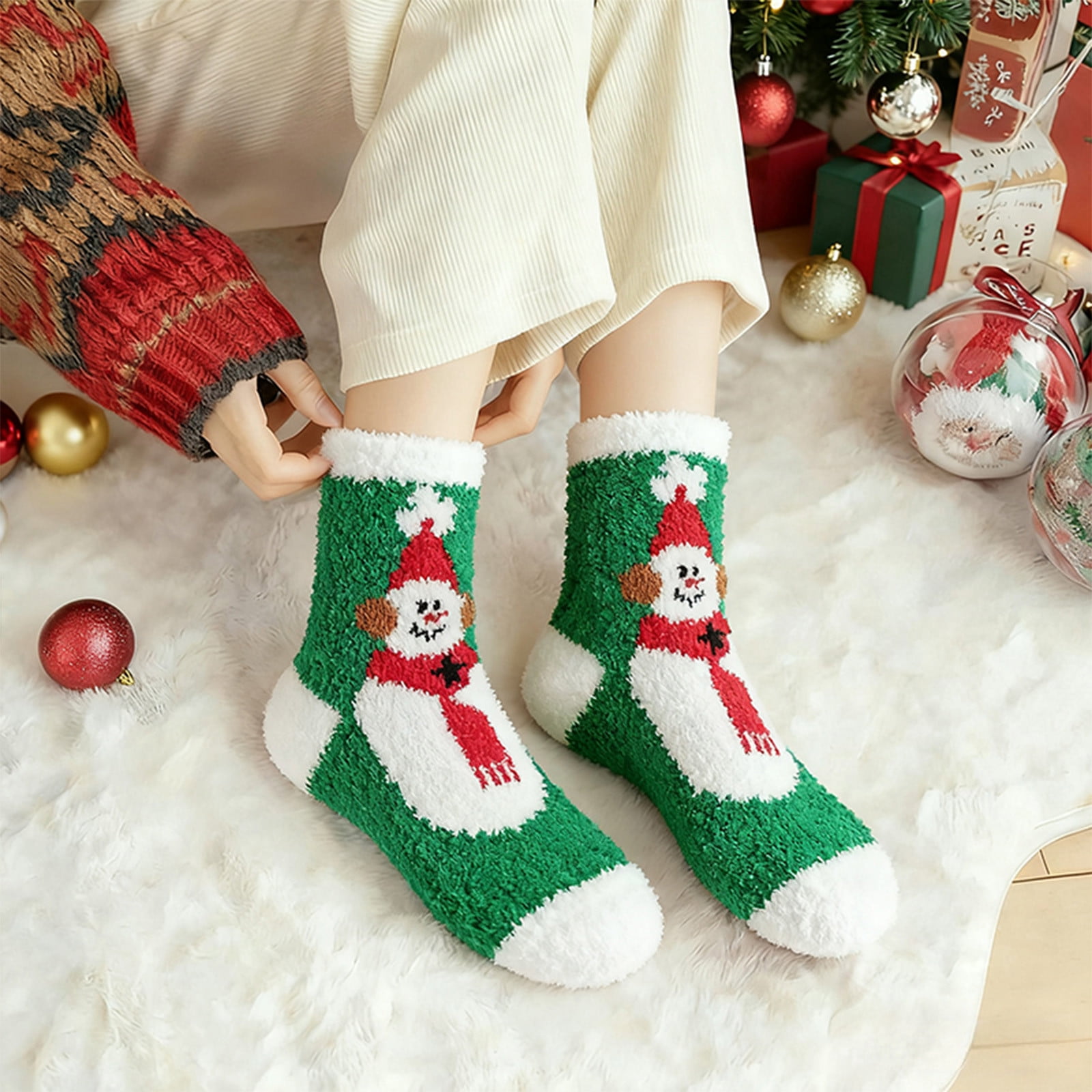 Mbvtdt Personalized Christmas Stockings with Red Green Knit Design and ...