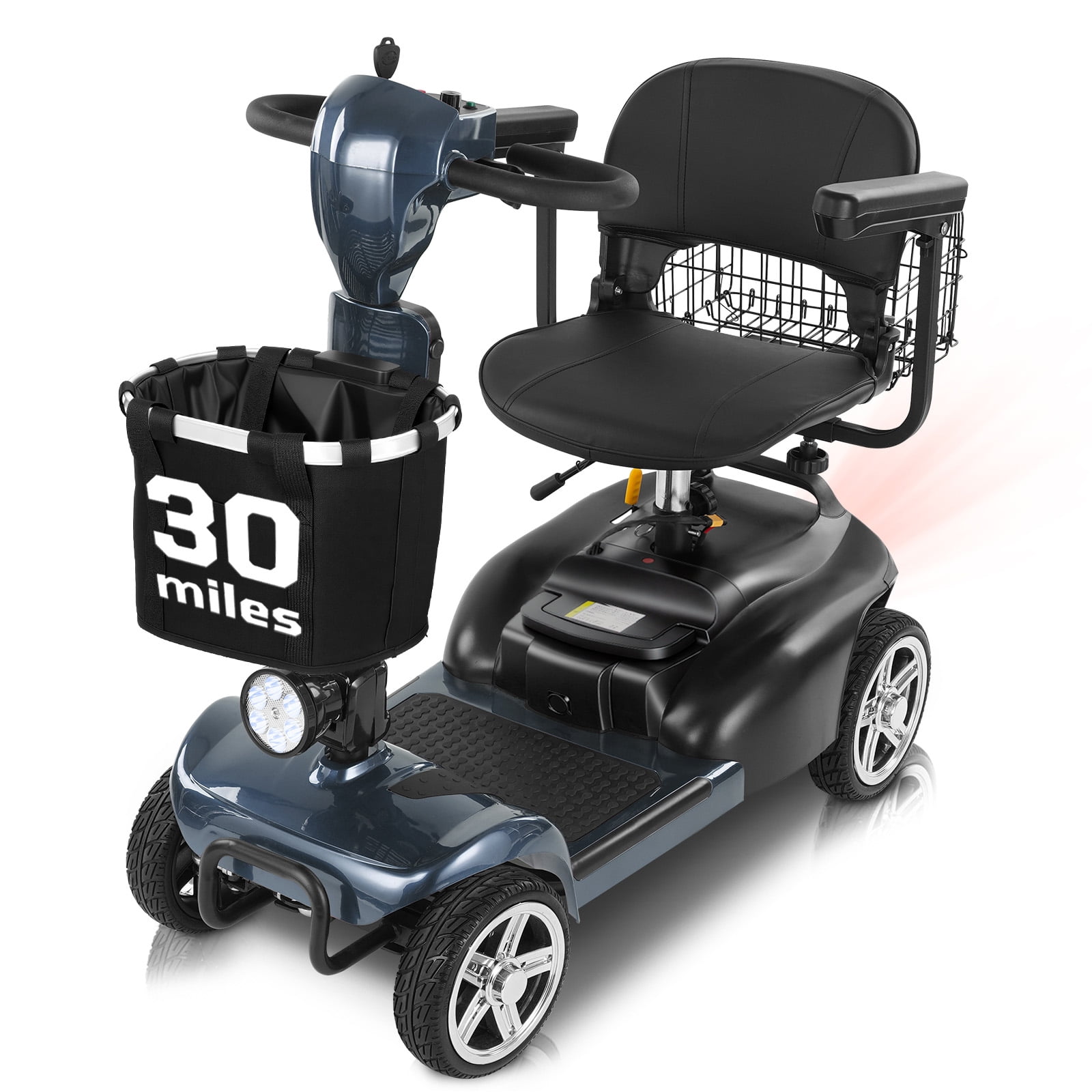 Mbxcooter 30 Miles Long Range 4 Wheels Electric Mobility Scooter for ...