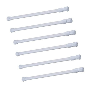 1/2/3 Pack Small Spring Tension Curtain Rod Thin Tension Rod No Drill ...
