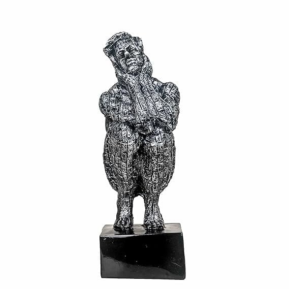 MbyM Brick Man 11.81 in Gray Resin Sculpture Brick Man - Walmart.com