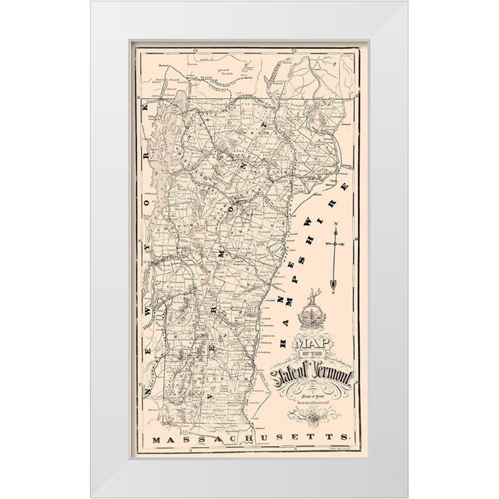 Mc Kinley 10x14 White Modern Wood Framed Museum Art Print Titled ...