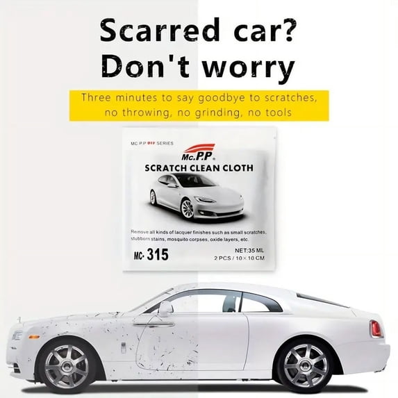 Mc.P.P Nano Magic Scratch Remover Cloth, Automotive Detailing, Vehicle ...