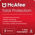 McAfee® Total Protection Antivirus & Internet Security Software for 3 Devices (Windows®/Mac ...