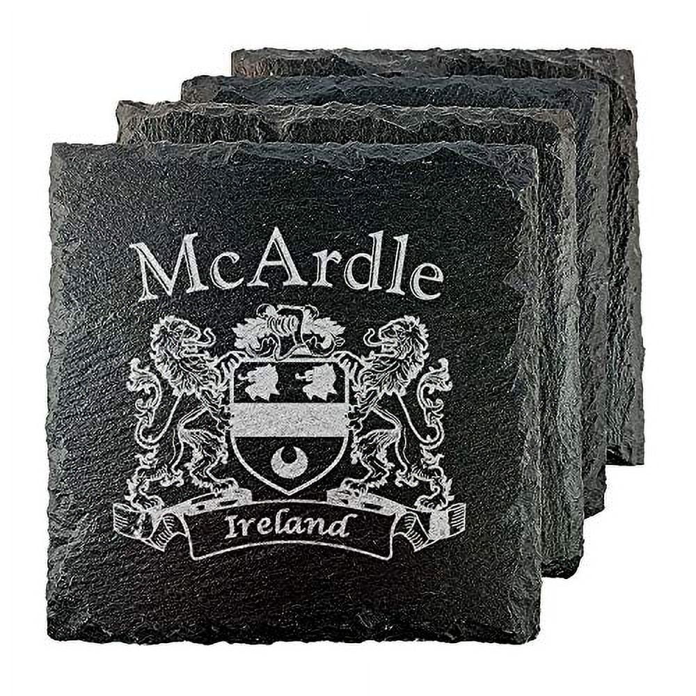 McArdle Irish Coat of Arms Slate Coasters - Set of 4 - Walmart.com