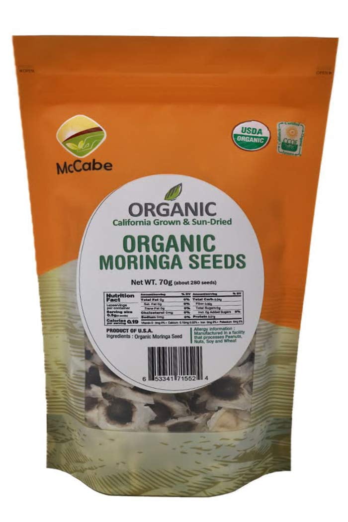 McCabe Organic Moringa Seeds - 30 Count | High Germination | Rich in ...