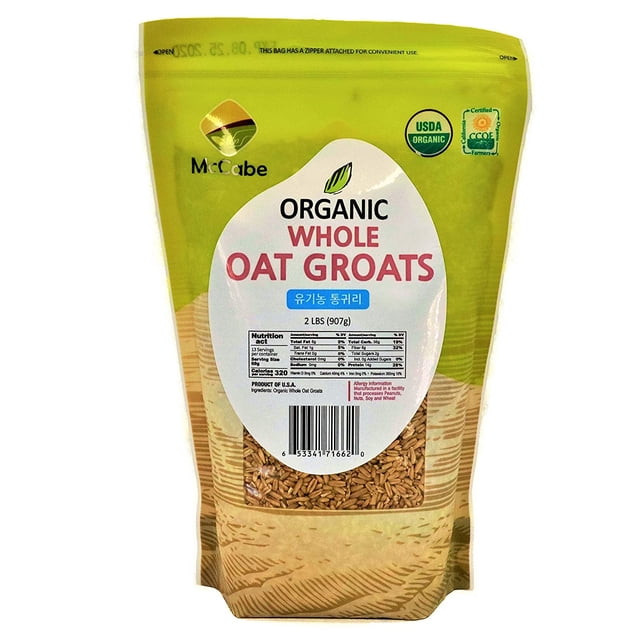 McCabe Organic Whole Grain Oatmeal - USDA, CCOF Certified, Raw Oats ...