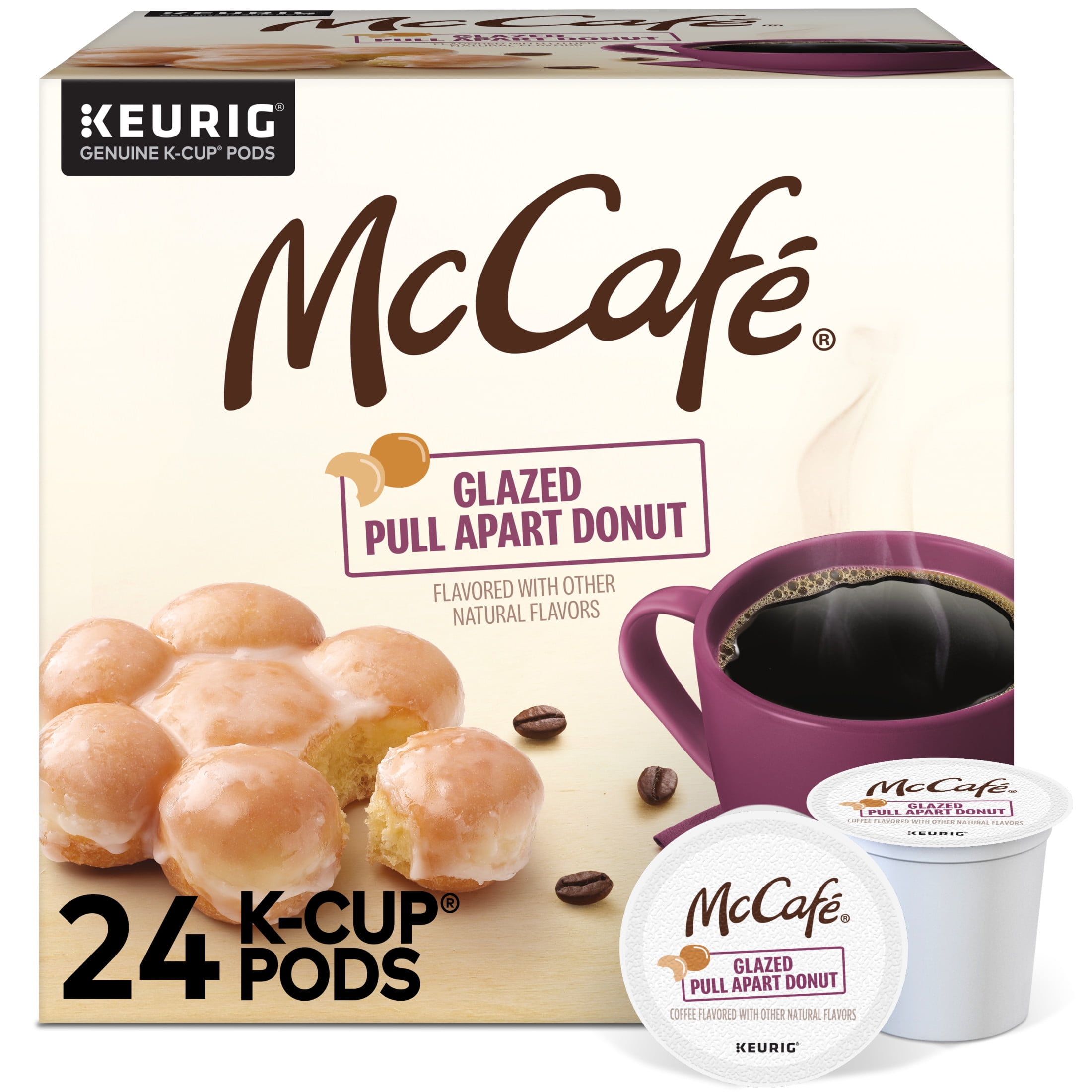 McCafé Premium Glazed Donut Light Roast K-Cup Coffee Pods, 24 count for Keurig - Walmart.com