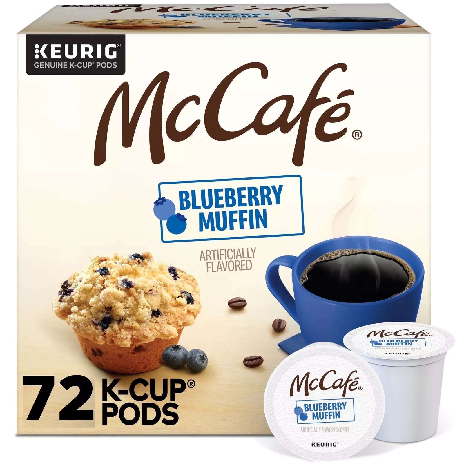McCafe Blueberry Muffin Coffee, Keurig Single Serve K-Cup Pods, 72 ...