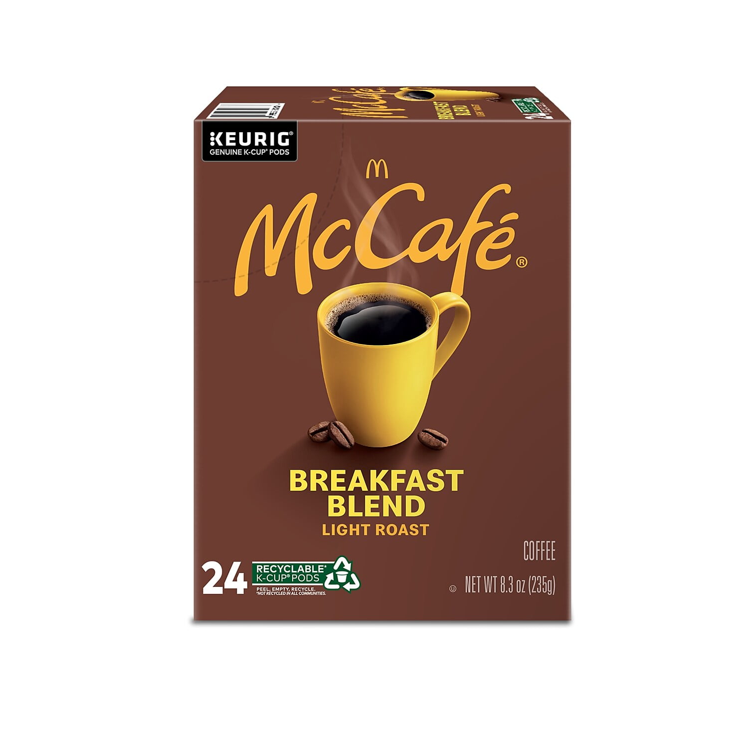 McCafe Breakfast Blend K-Cup Coffee Pods, 24 Count for Keurig Brewers ...