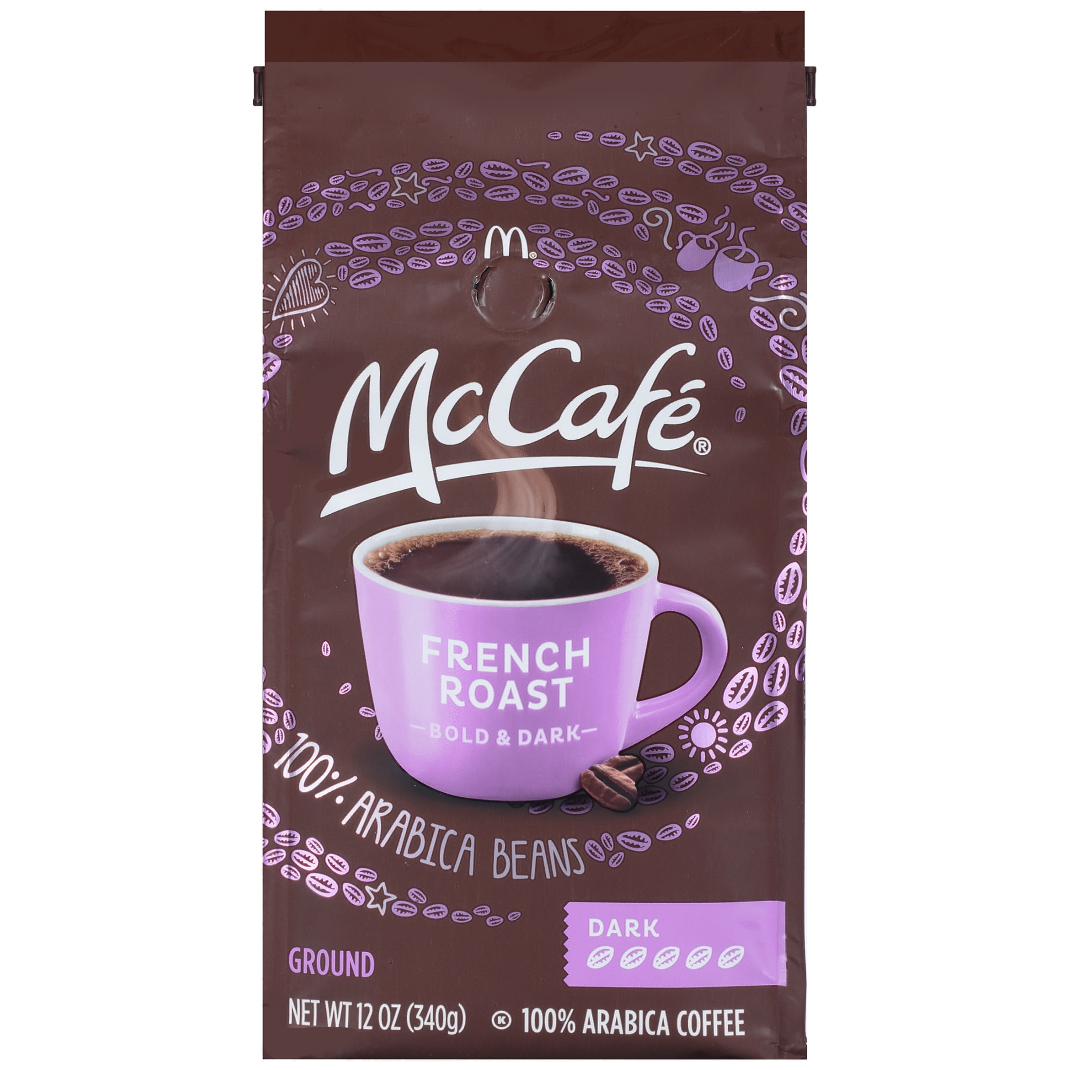 McCafe French Roast Ground Coffee, Dark Roast, 12 oz Bagged - Walmart.com