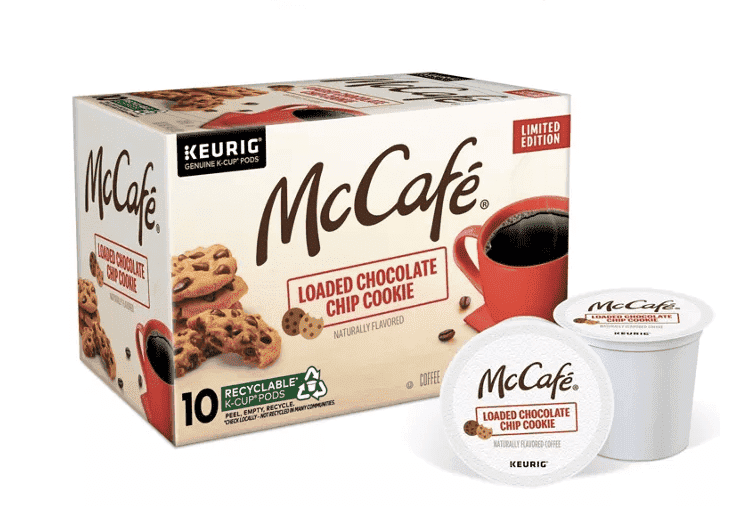 McCafe Loaded Chocolate Chip Cookie, Single Serve Keurig K-Cup Pods ...
