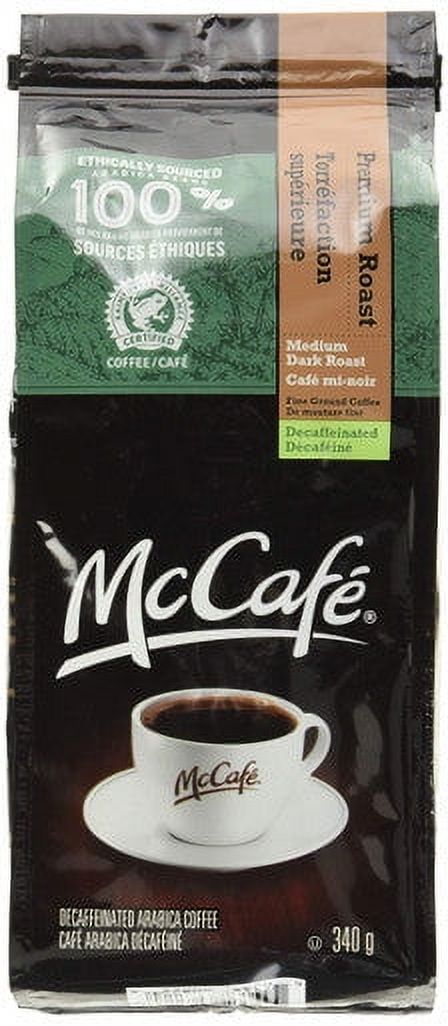 McCafe Medium Dark Decaf Ground Coffee, 340g/12 oz., {Imported from ...