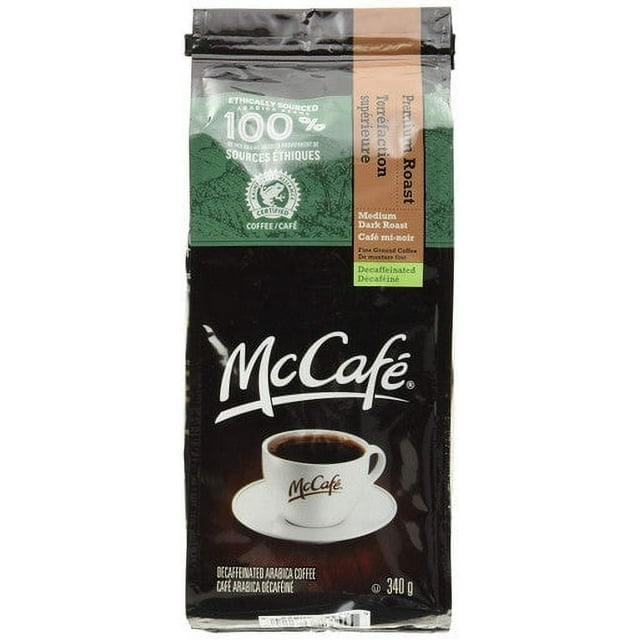 McCafe Medium Dark Decaf Ground Coffee, 340g/12 oz., {Imported from ...