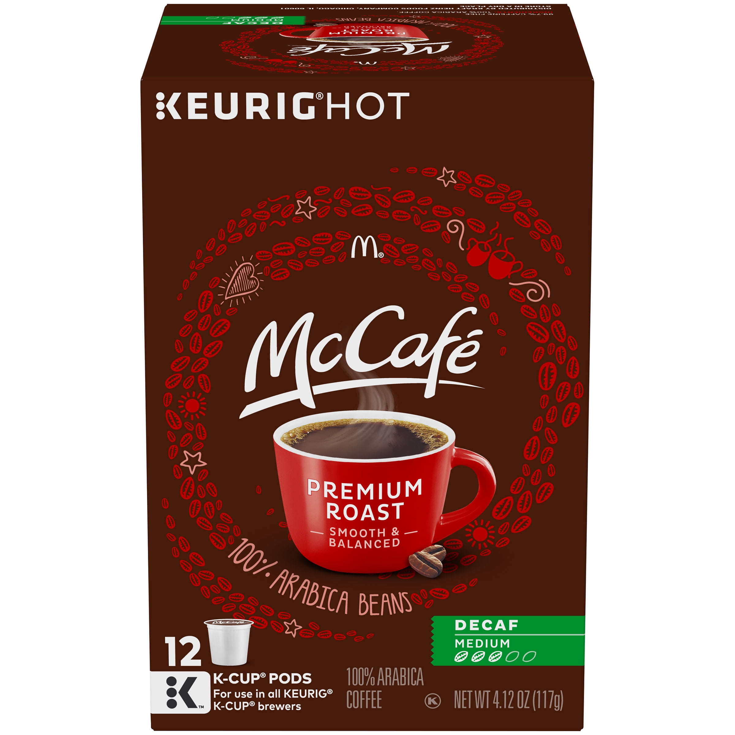 McCafe Premium Roast Decaf Coffee K-Cup Pods, Decaffeinated, 12 ct - 4. ...