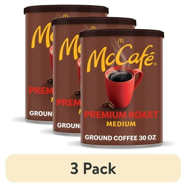 McCafe Premium Medium Roast Decaf Ground Coffee, 24 oz Resealable Can ...