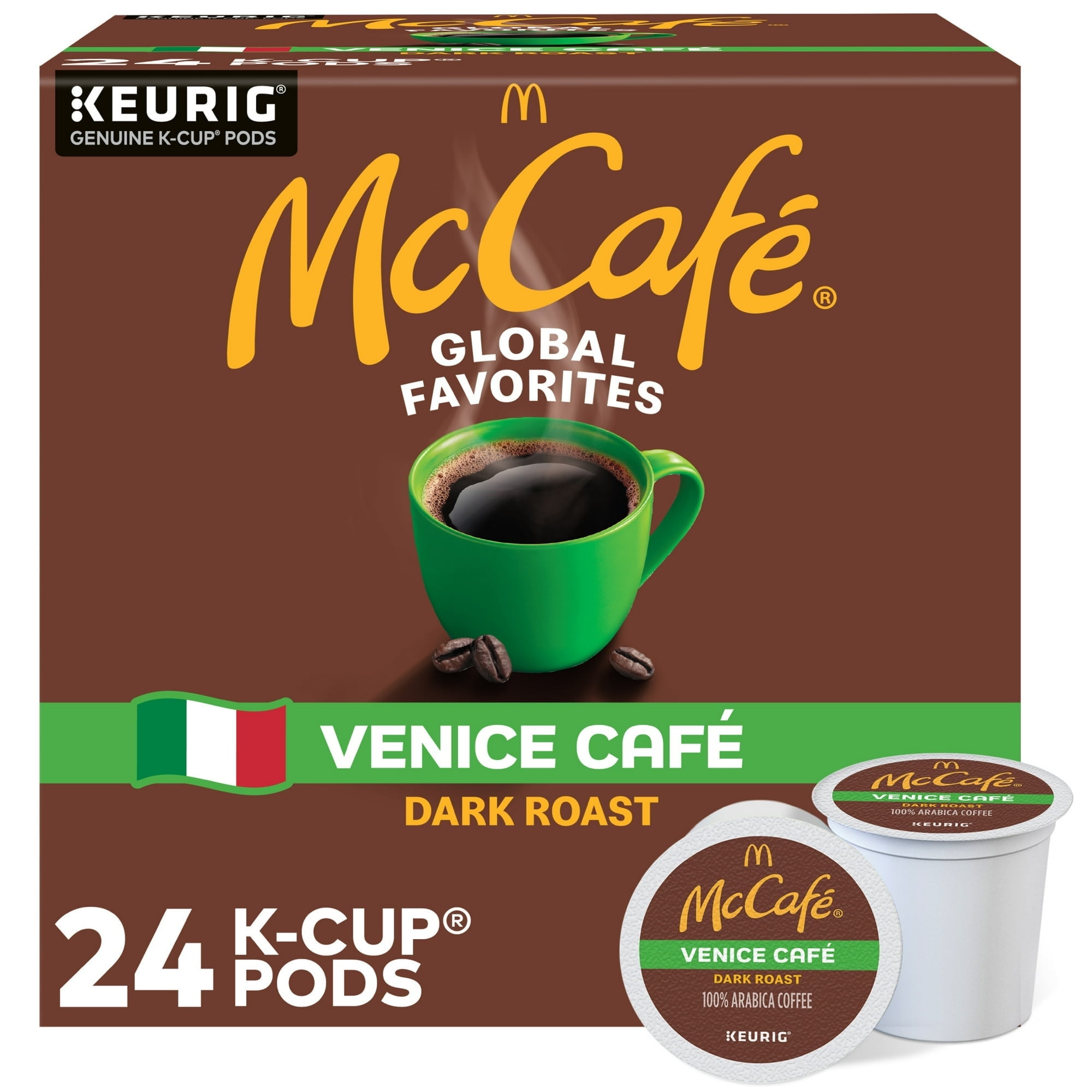 McCafe, Venice Cafe Dark Roast K-Cup Coffee Pods, 24 Count - 2 Pack ...