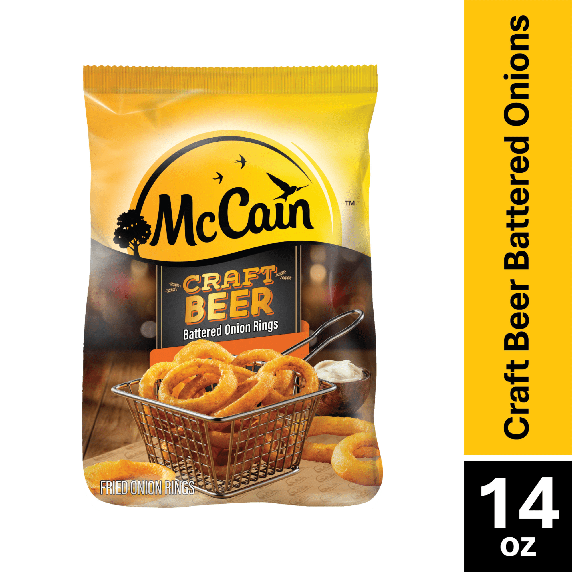McCain Craft Beer Battered Onion Rings, 14 oz Bag - Walmart.com