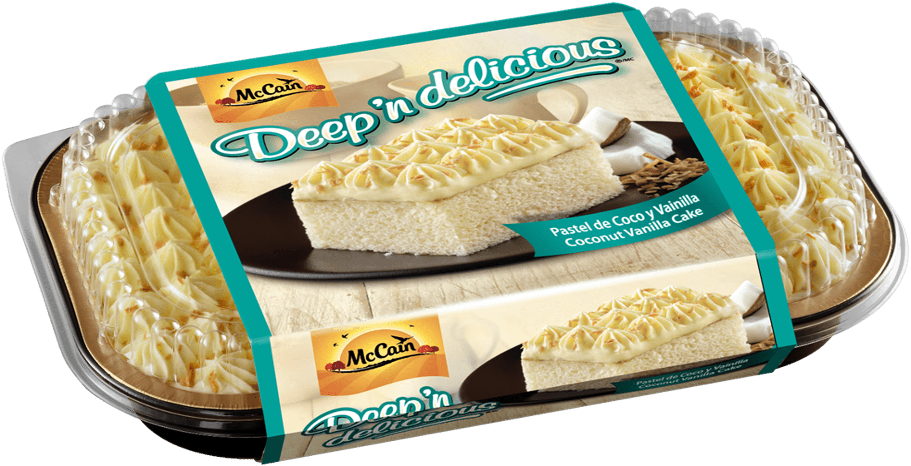 McCain, Deep 'n Delicious, Coconut Vanilla Cake with Vanilla Frosting ...