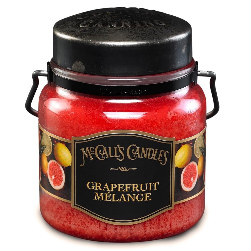 McCall’s Candles | Grapefruit Mélange | 16 oz Two-Wick Scented Candle ...