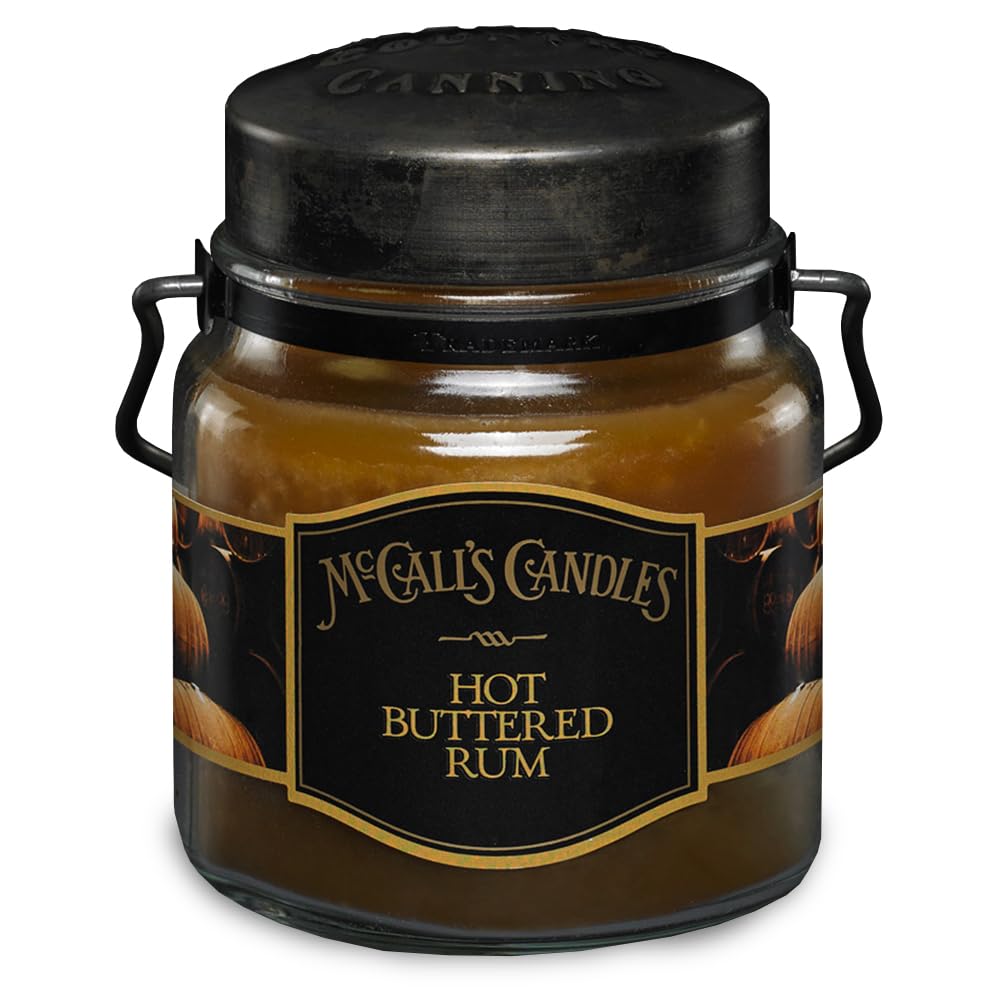 McCall’s Candles | Hot Buttered Rum | 16 oz Two-Wick Scented Candle ...