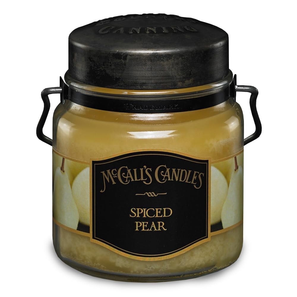 McCall’s Candles | Spiced Pear | 16 oz Two-Wick Scented Candle | USA ...